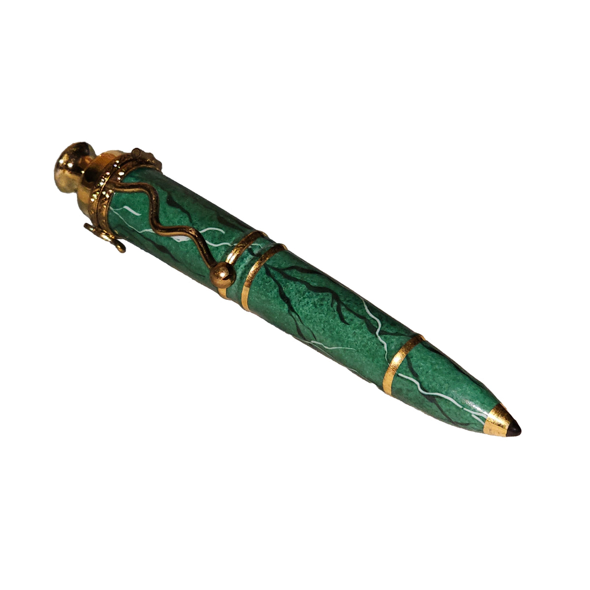 Elegant Green Ball Point Pen – Authentic Limoges Boutique