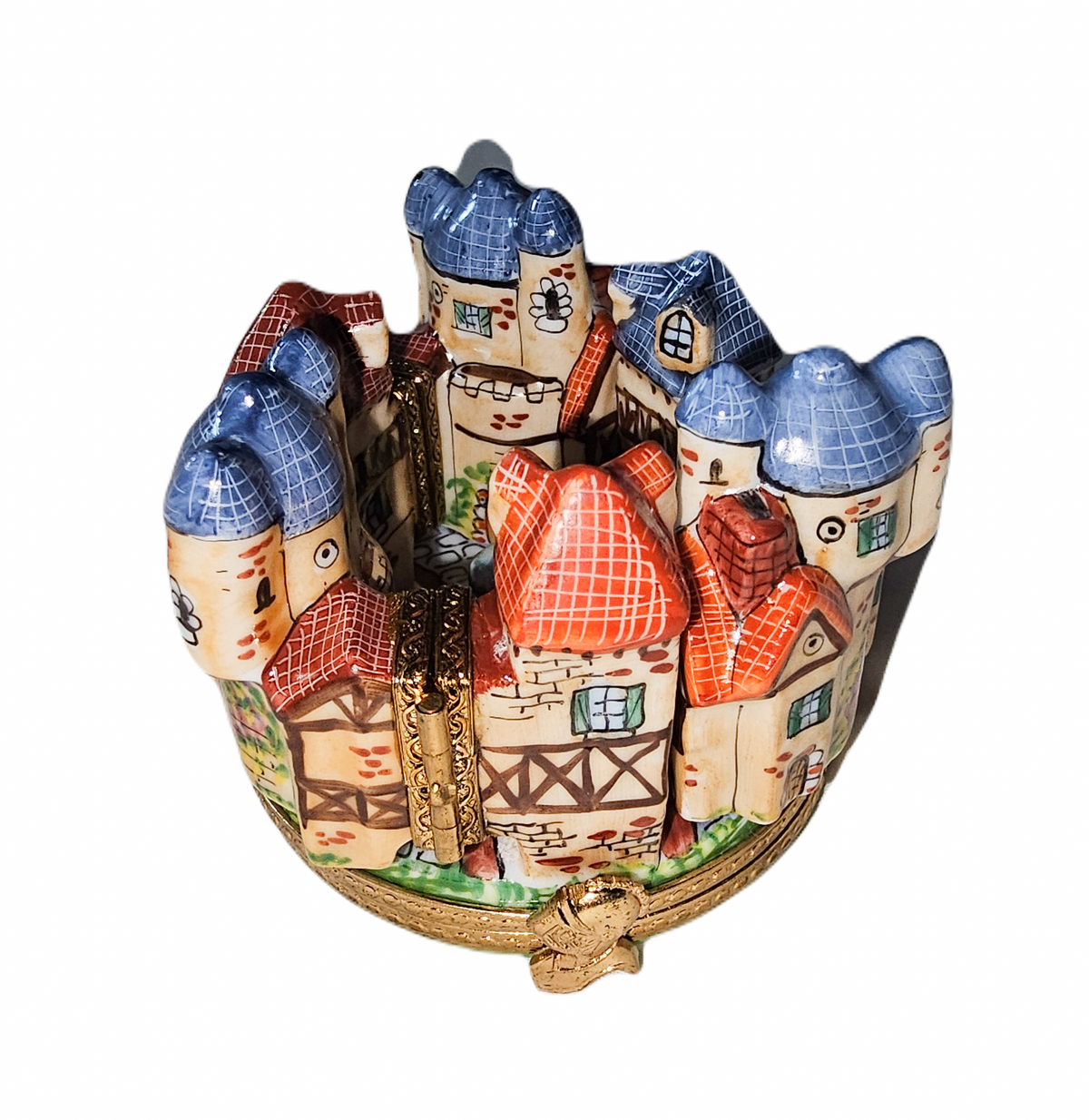 Medieval Village Charm Limoges Box for Collectors