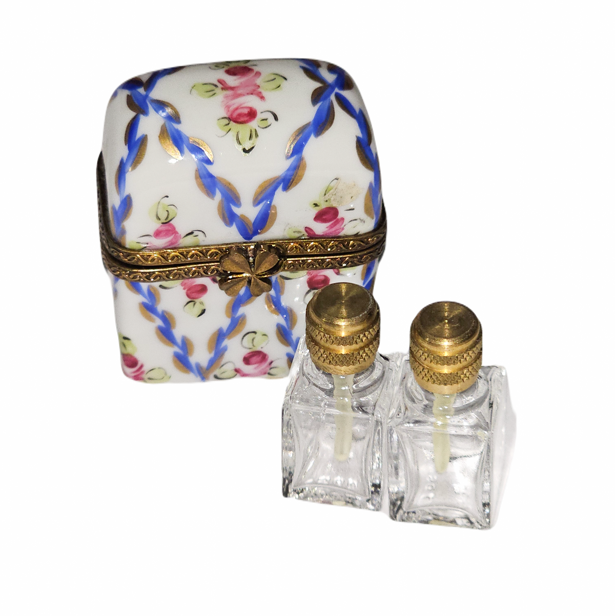 Blue Pink Perfume Box for Elegant Home Decor