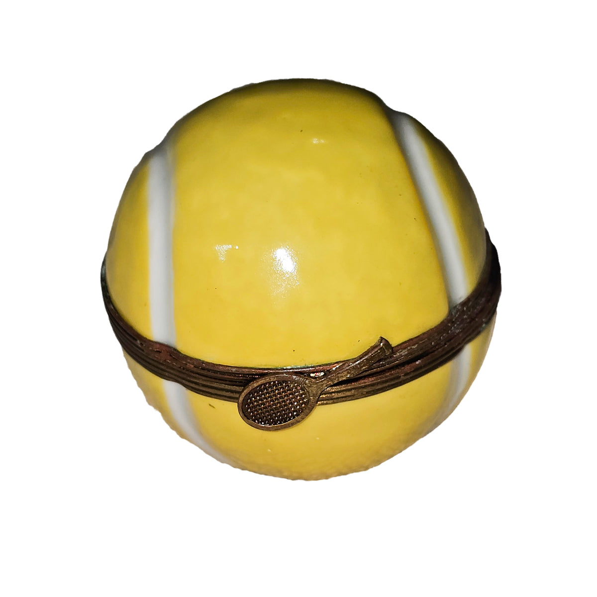 Big Yellow Tennis Ball Keepsake – Authentic Limoges Porcelain