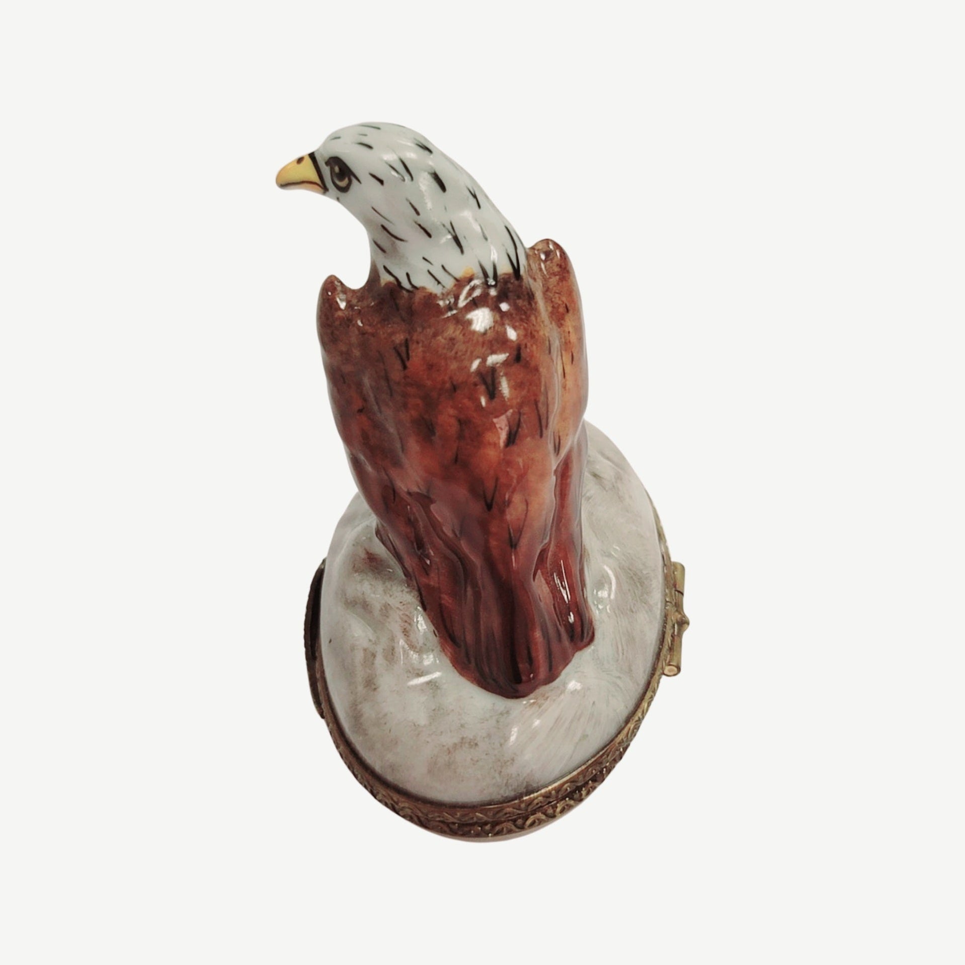 American Bald Eagle Limoges Box – Authentic French Porcelain