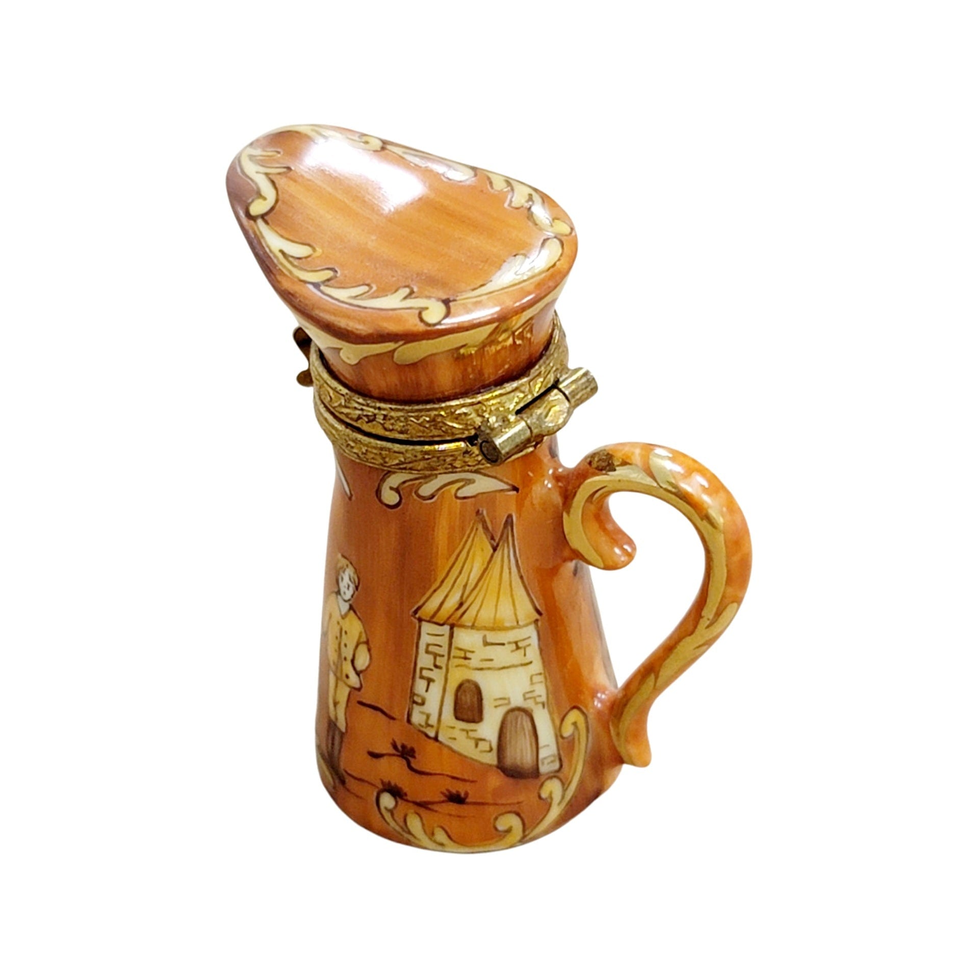 Antique Limoges Pitcher Box Figurine for Collectors