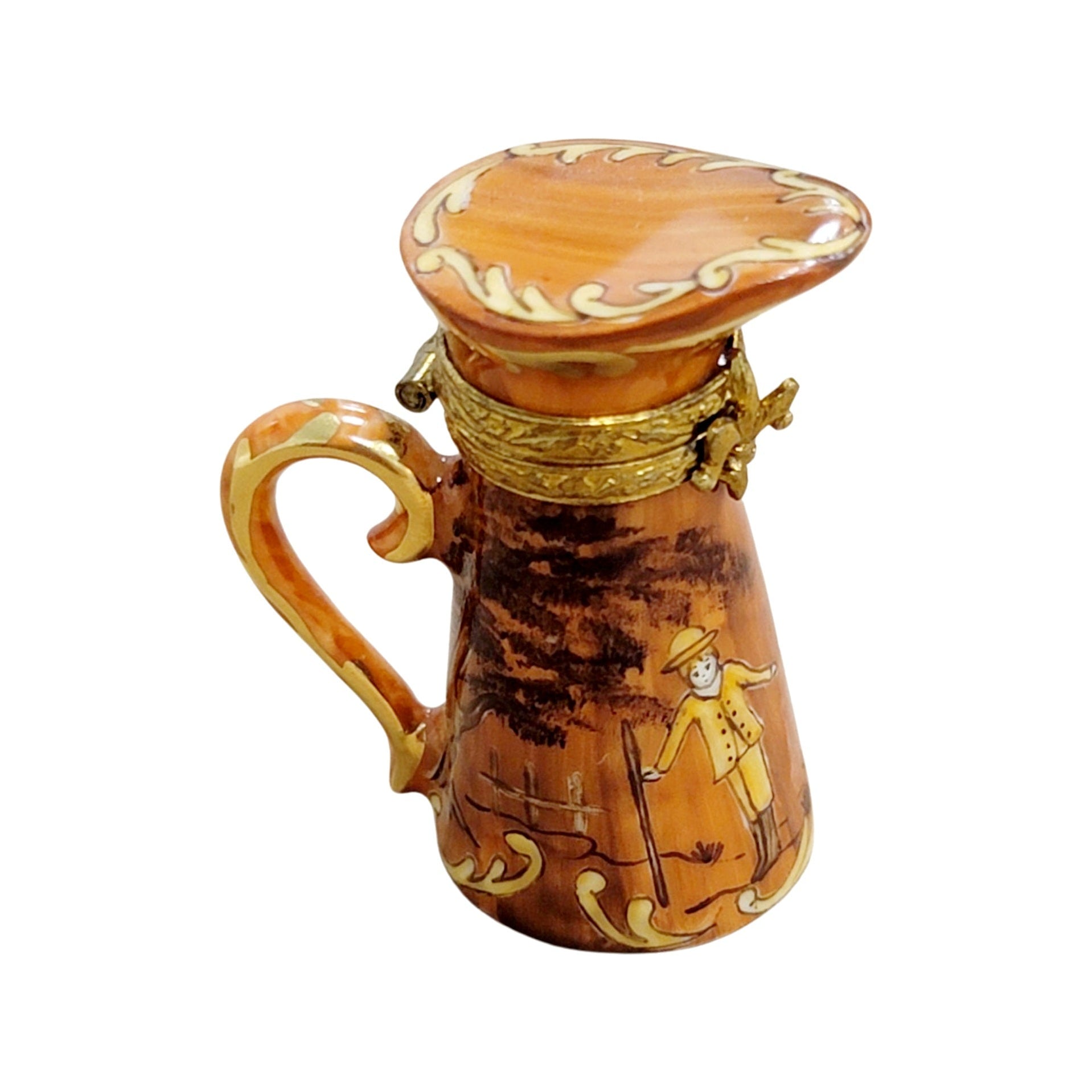 Antique Limoges Pitcher Box Figurine for Collectors