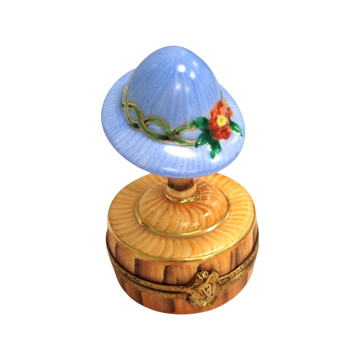 Blue Hat on Stand Form Overstock Sale Item Treasure Box