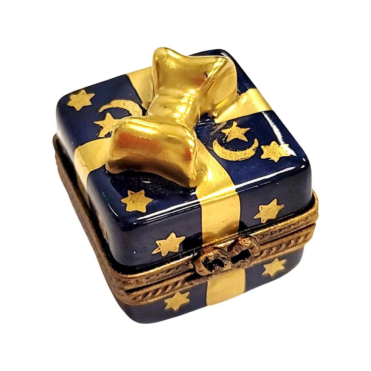 Blue Moon Gift Box Figurine in Limoges Porcelain