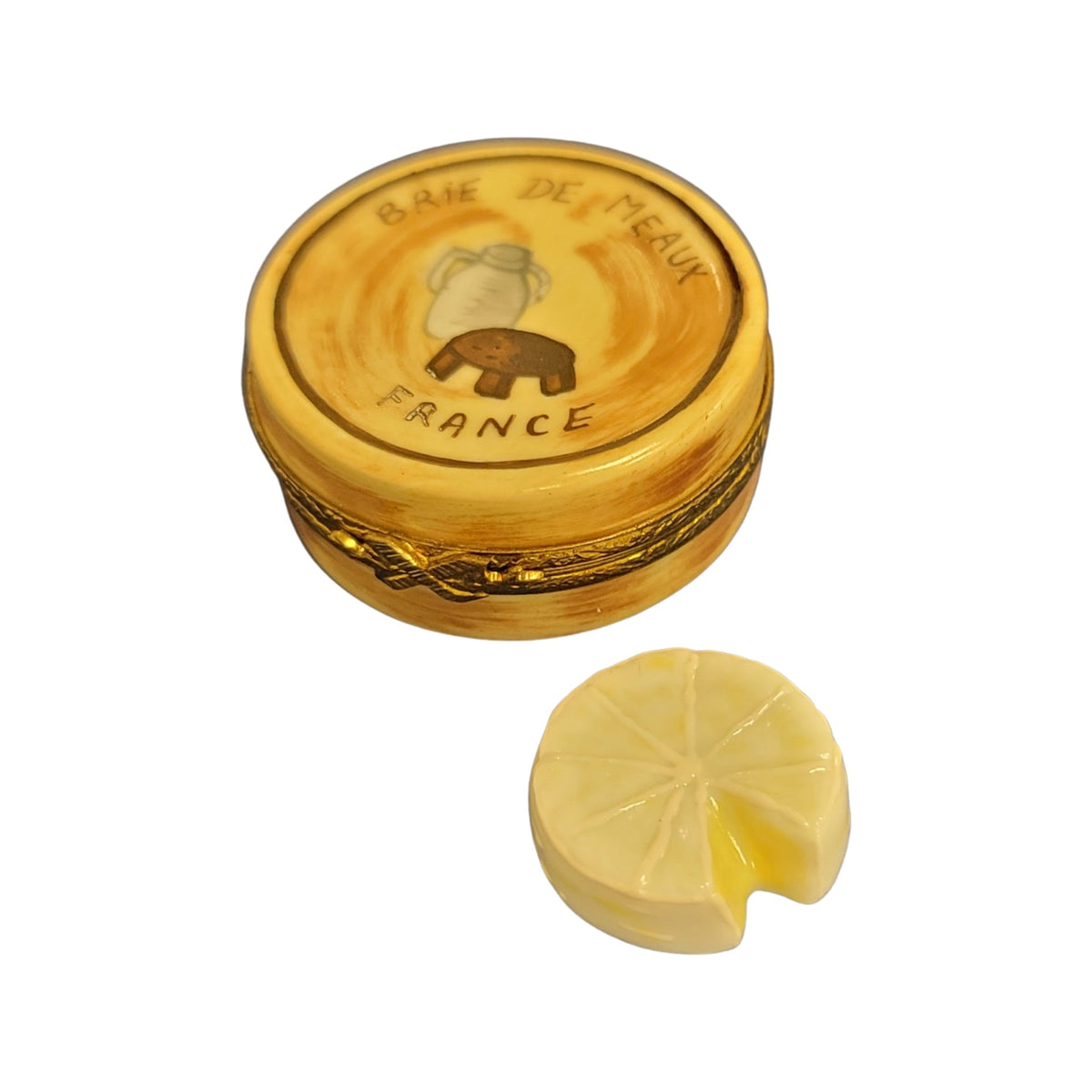 Brie Cheese Limoges Box Delight for Cheese Lovers