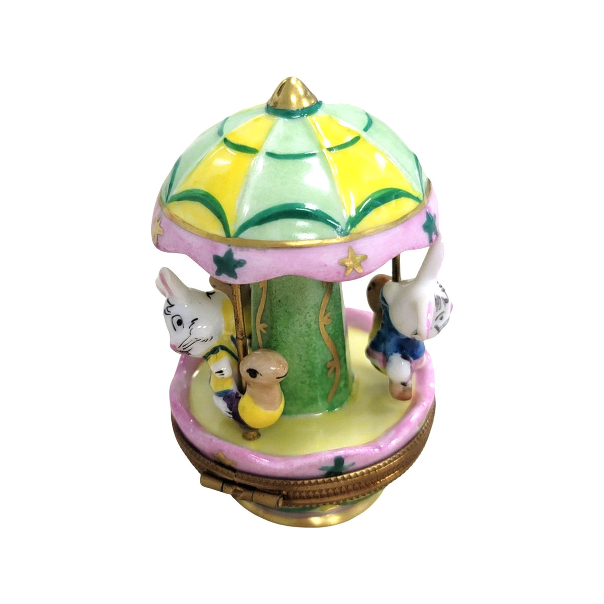 Bunny Carnival Ride Carousel Limoges Box – French Porcelain