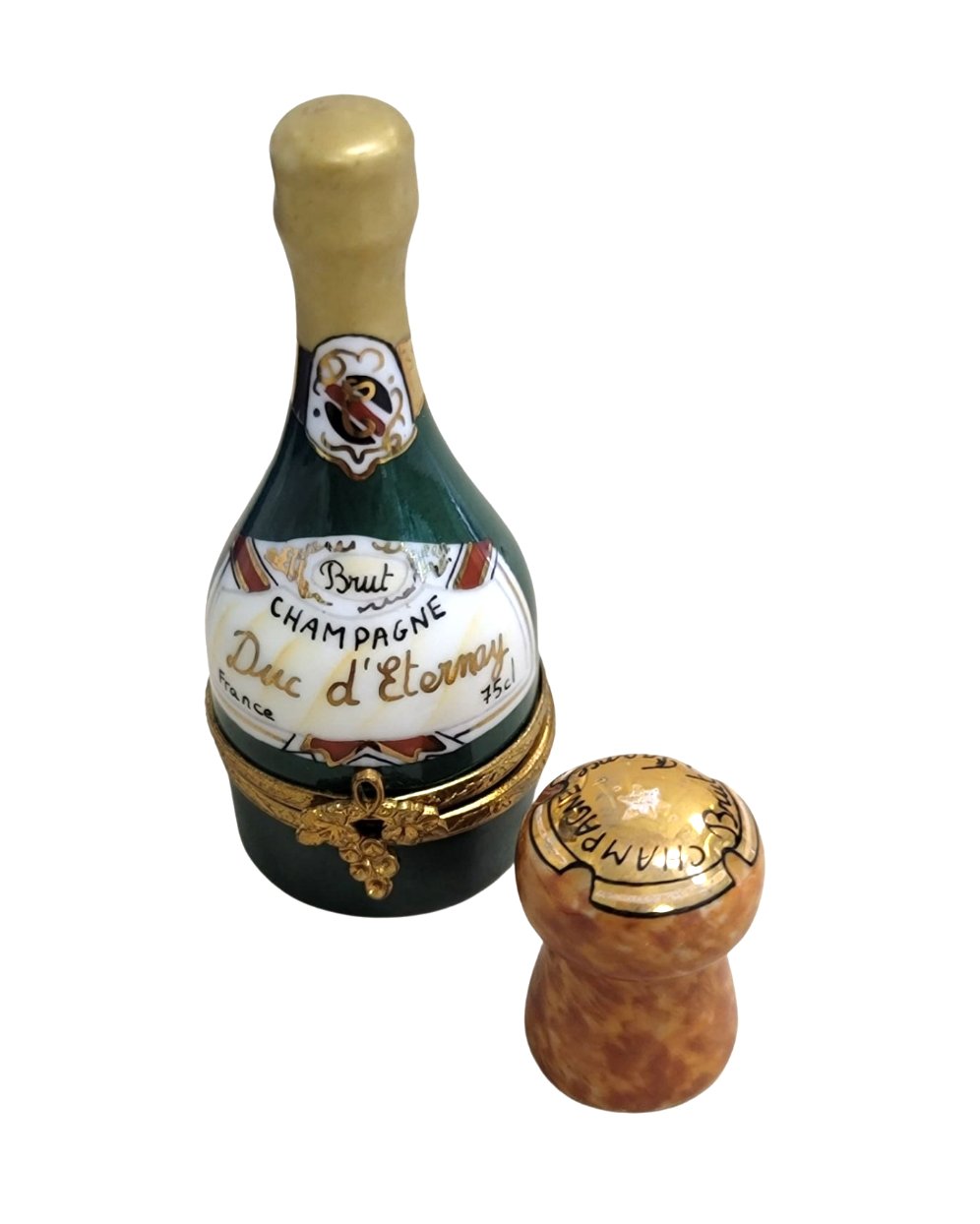 Champagne Bottle Limoges Box for Celebrations
