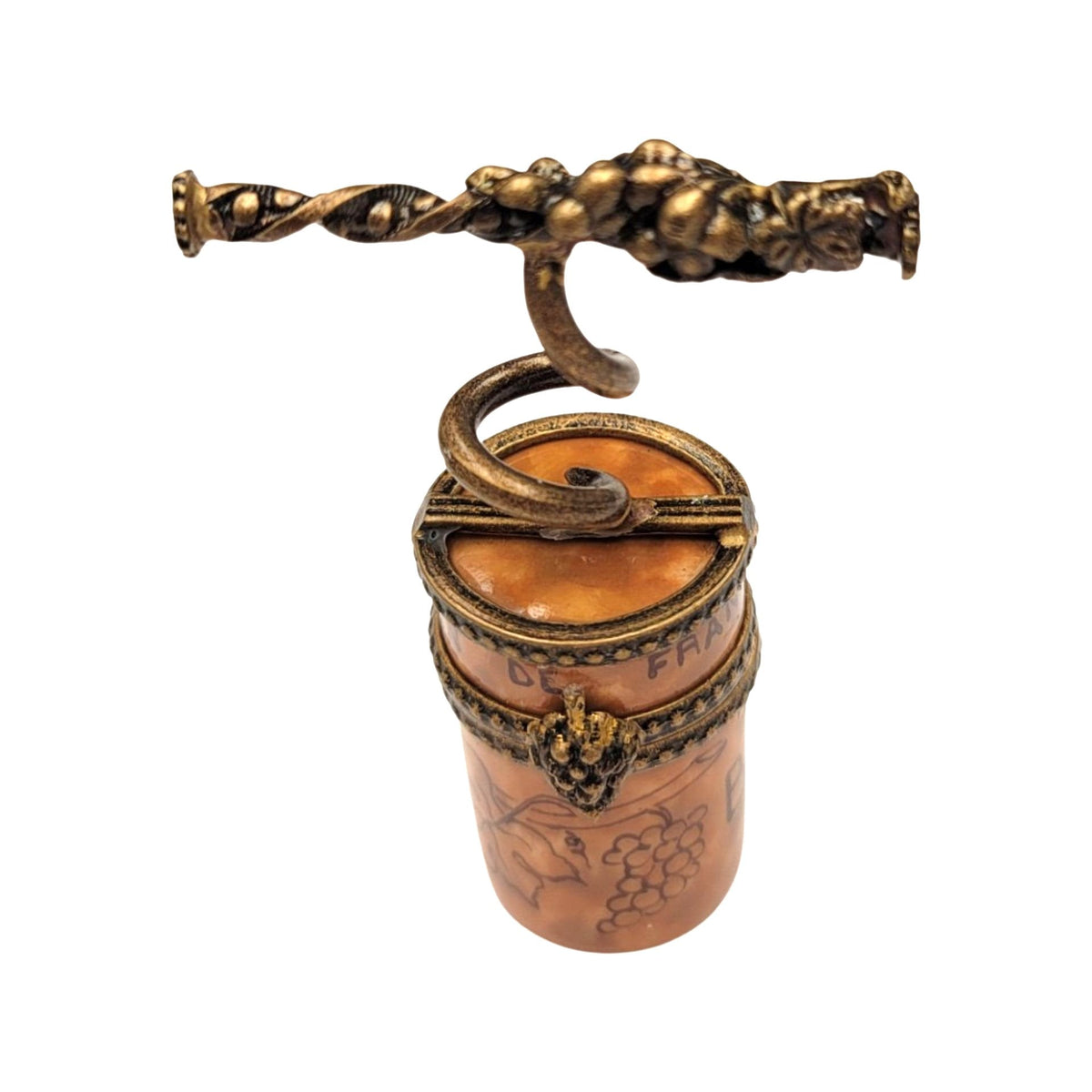Cork Screw Wine Limoges Box Porcelain Figurine