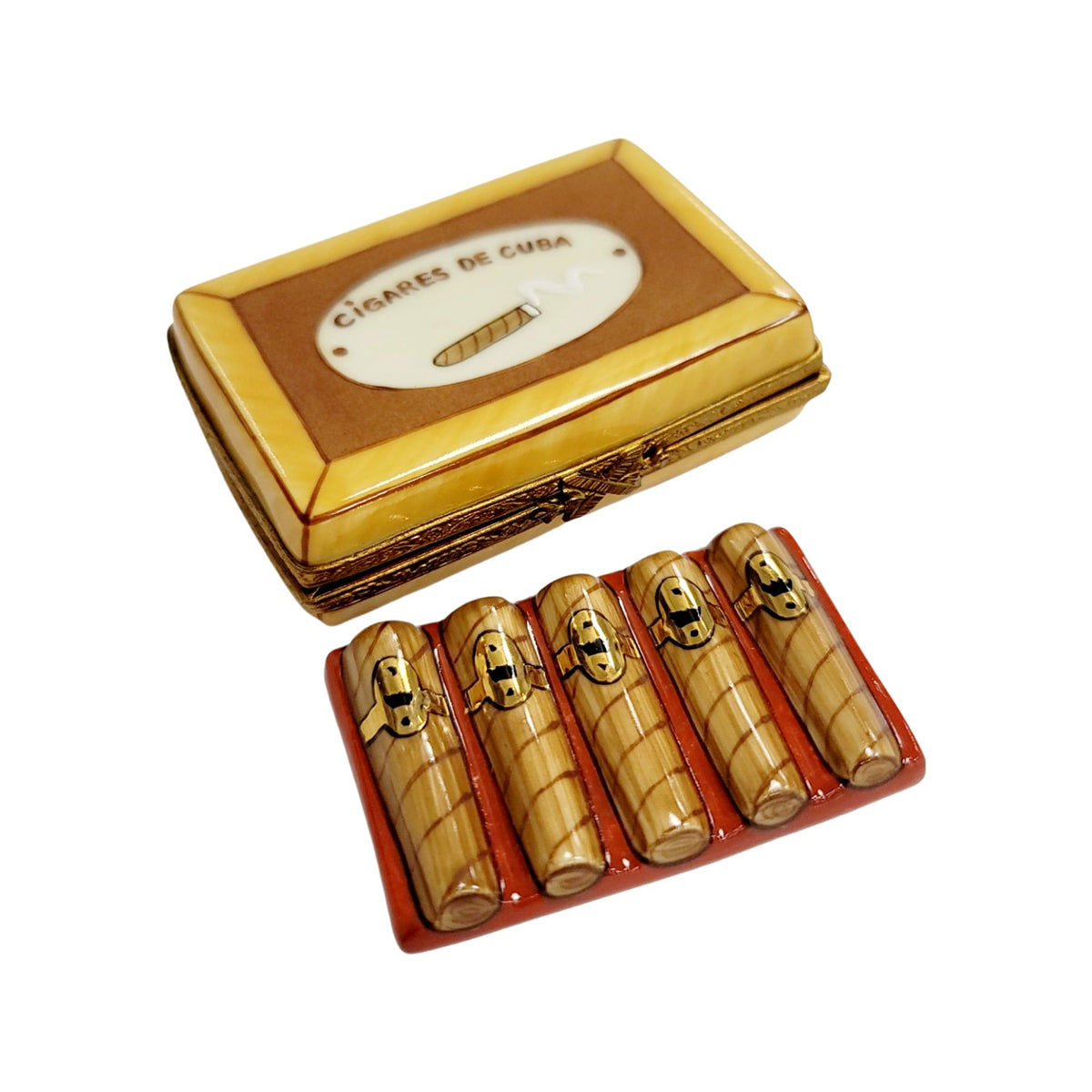 Cuban Cigars Limoges Box – Handcrafted French Porcelain