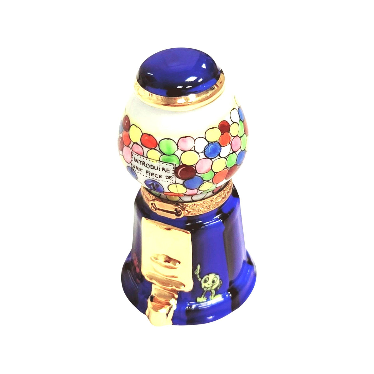 Gumball Machine Limoges Box – Authentic French Porcelain
