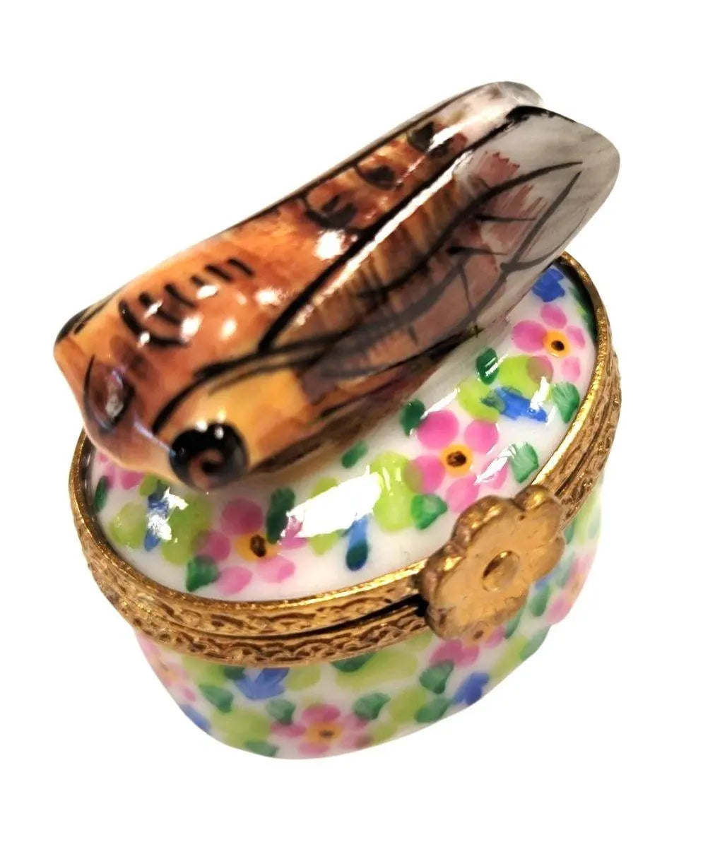 Miniature Locust Limoges Box Figurine for Collectors