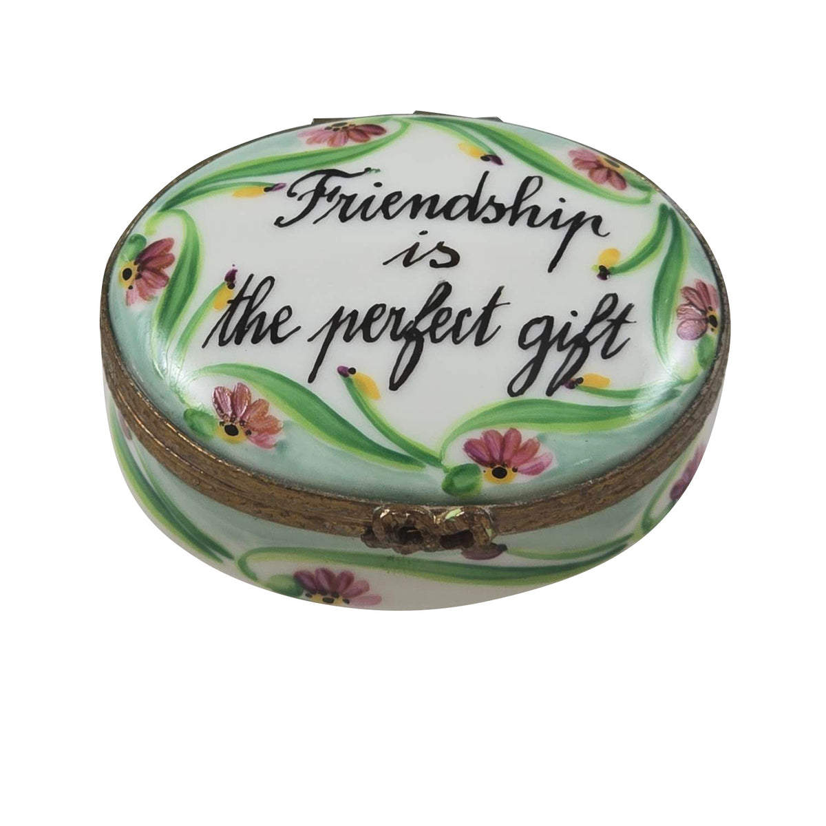 Friendship Is The Perfect Gift Limoges Box Oval