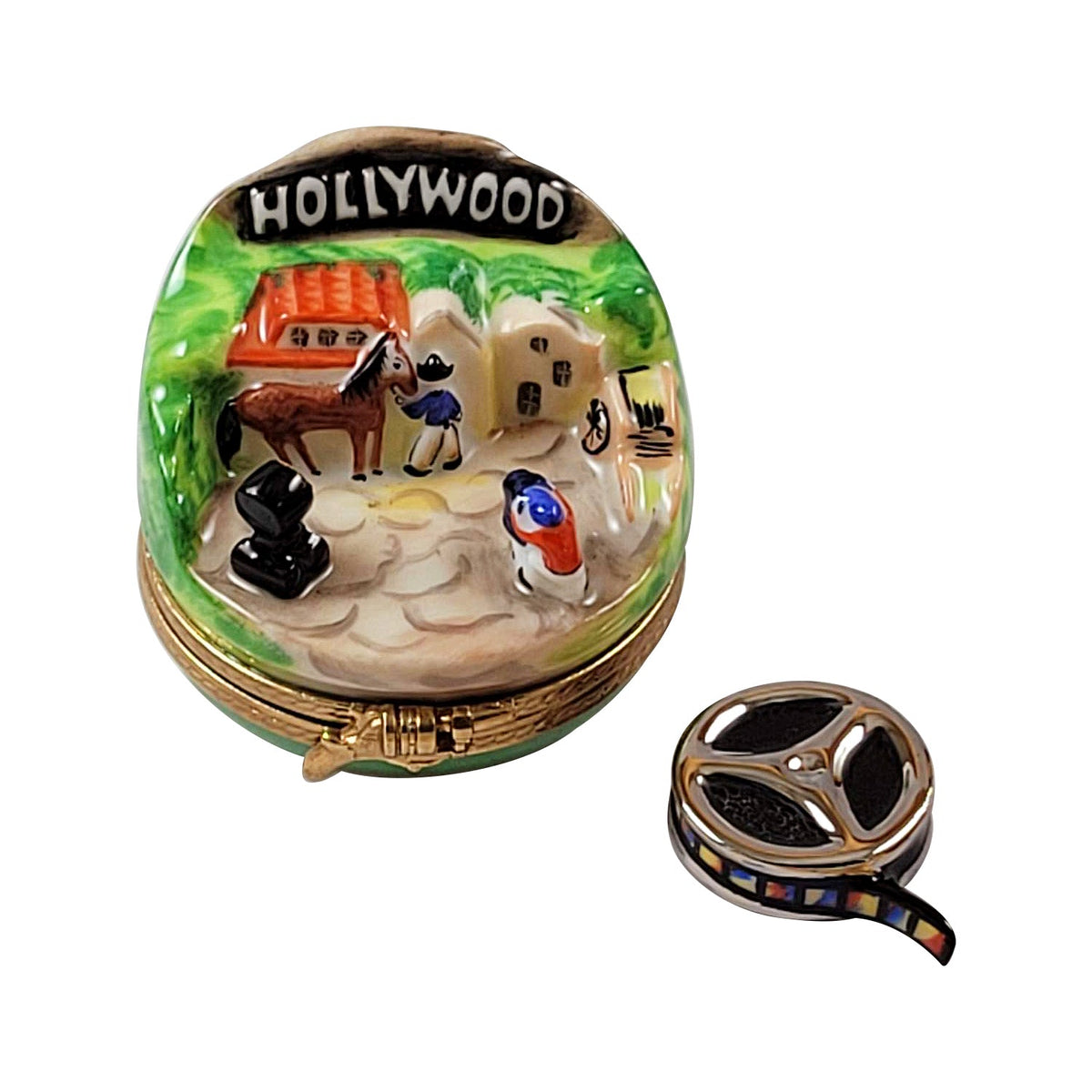 Hollywood Limoges Box with Removable Film Reel – French Porcelain