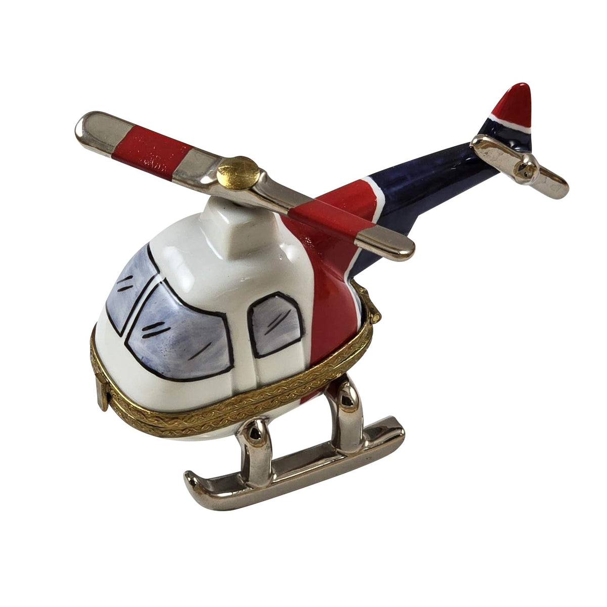 Helicopter Limoges Box for Aviation Enthusiasts