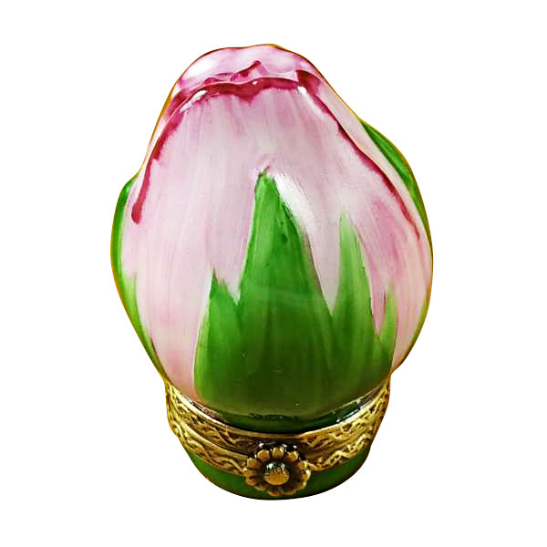 Mini Pink Rosebud Limoges Box – Handcrafted French Porcelain