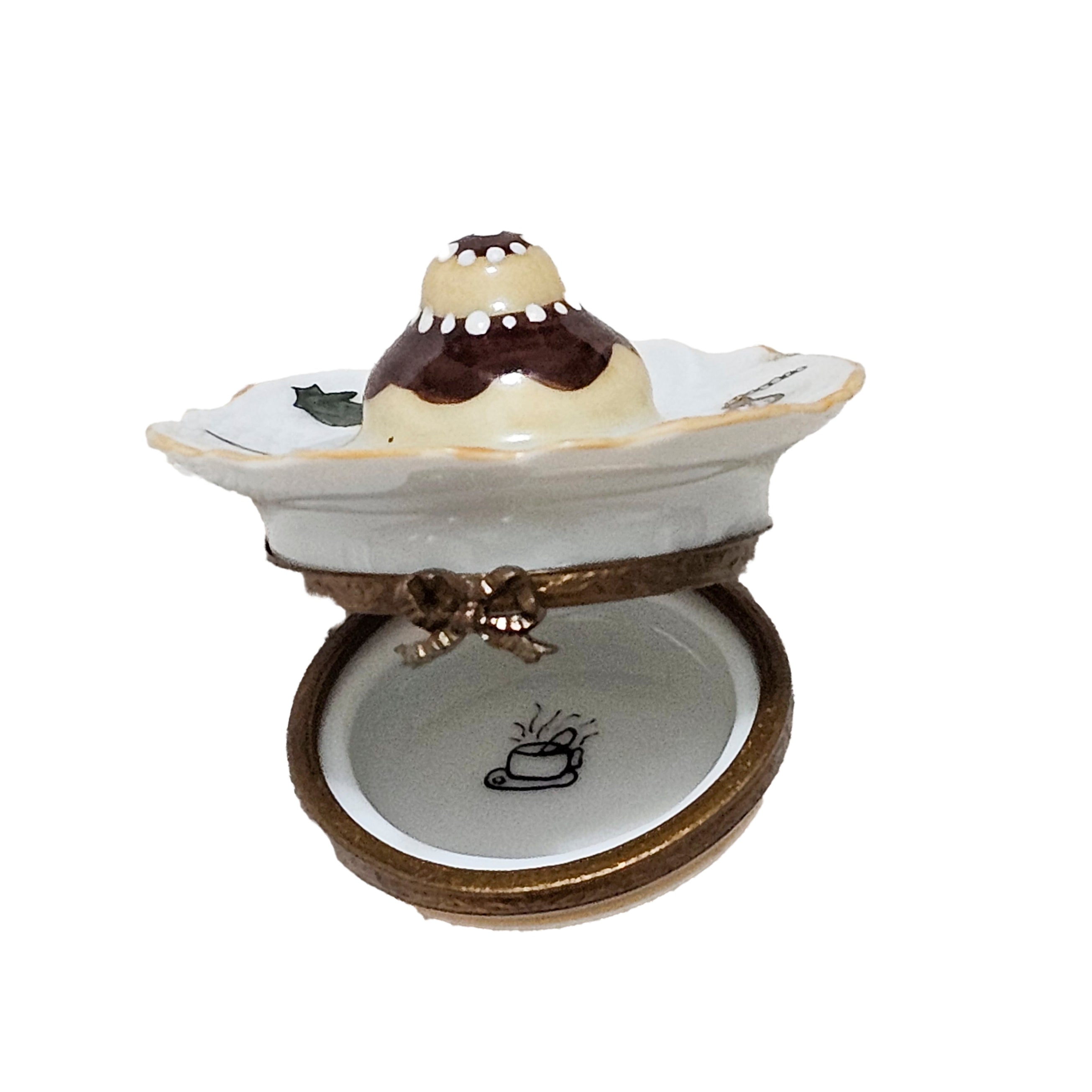 Cream Puff Eclair Limoges Box – Handcrafted French Porcelain