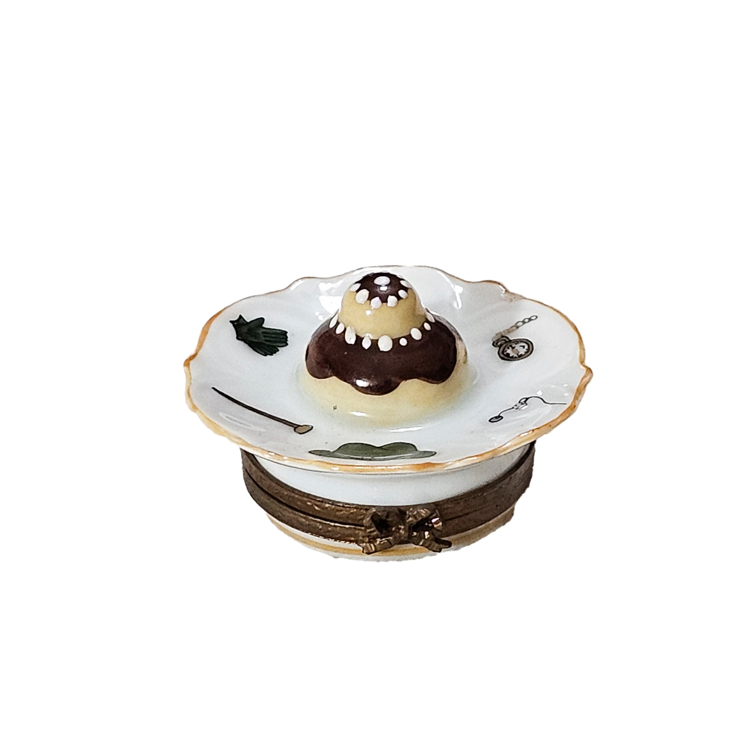 Cream Puff Eclair Limoges Box – Handcrafted French Porcelain