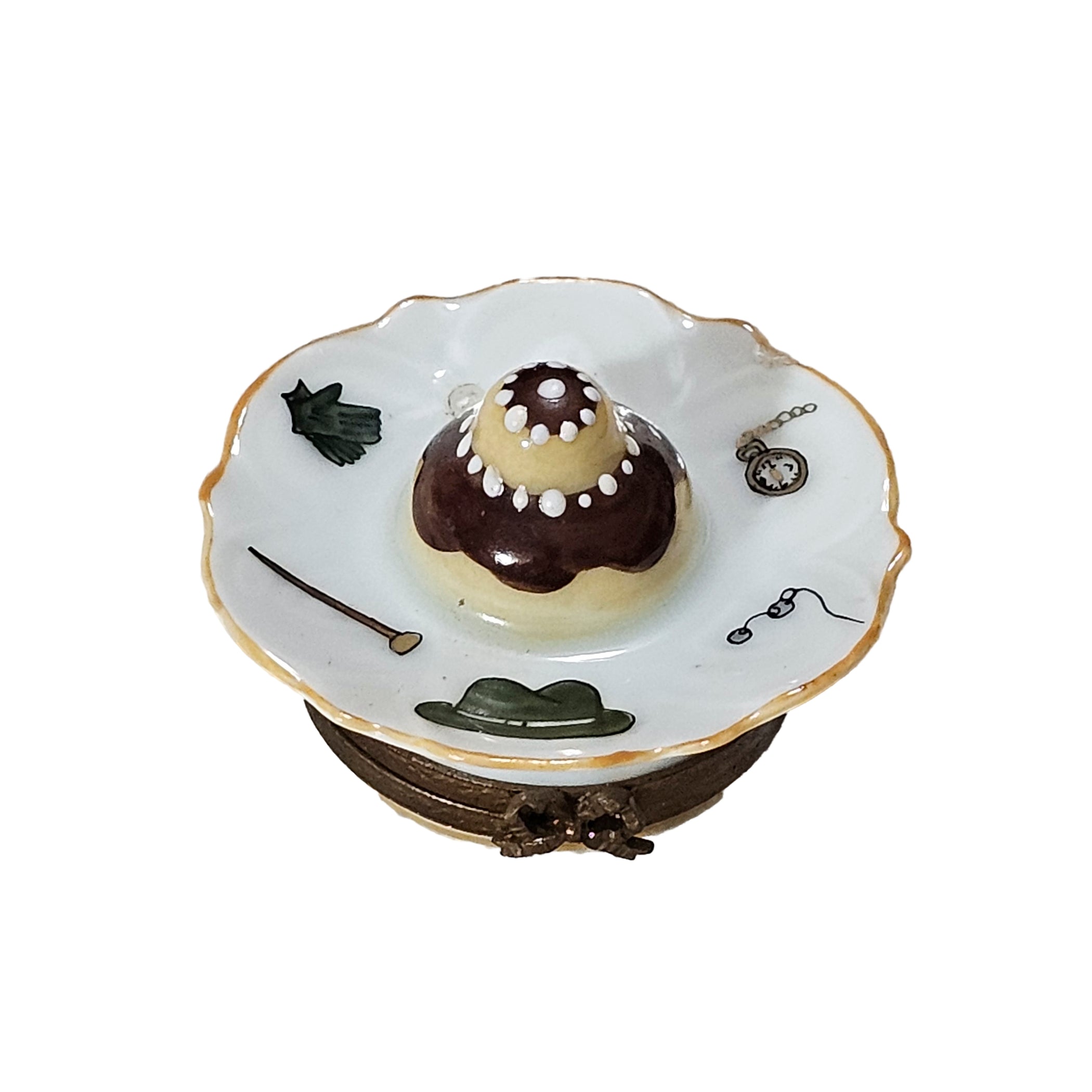 Cream Puff Eclair Limoges Box – Handcrafted French Porcelain