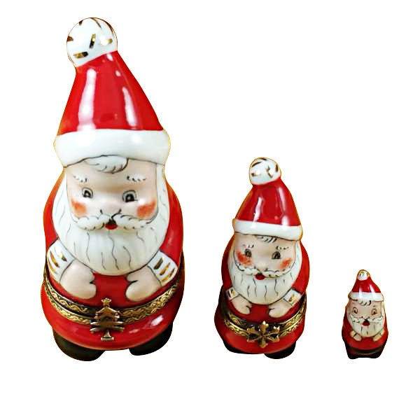 Santa Nesting Limoges Box: Handcrafted Holiday Artistry