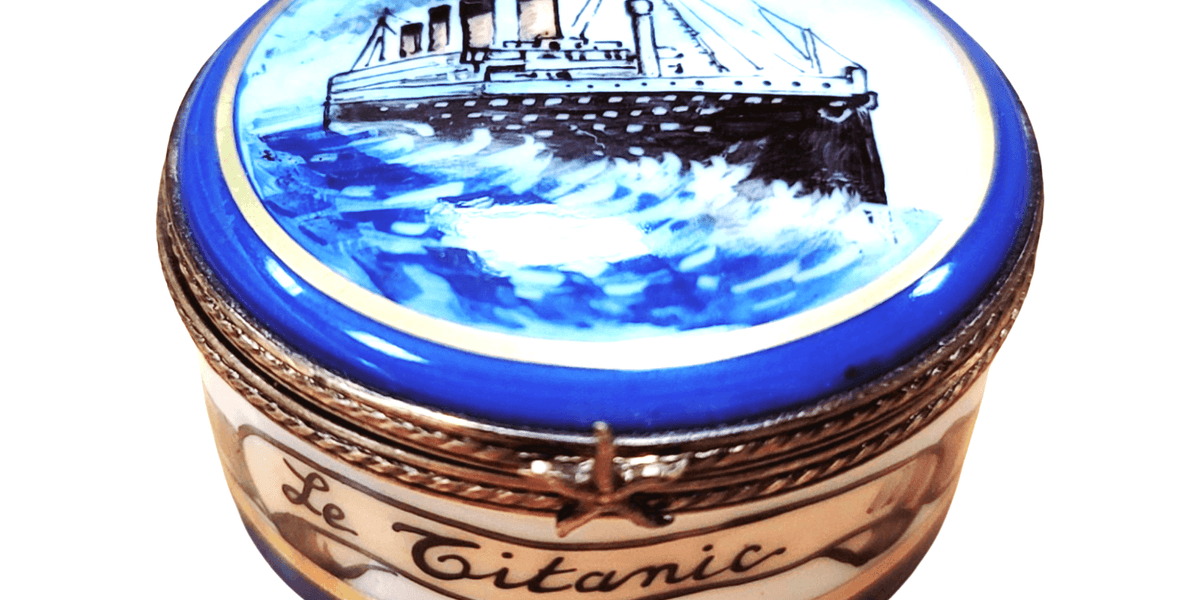 Titanic Memorial Box: Handcrafted Limoges Porcelain