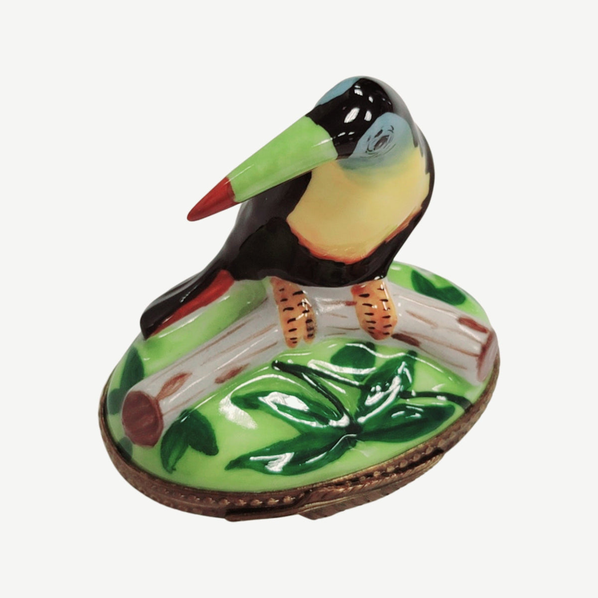 Vibrant Toucan Bird Limoges Box – Handcrafted French Porcelain