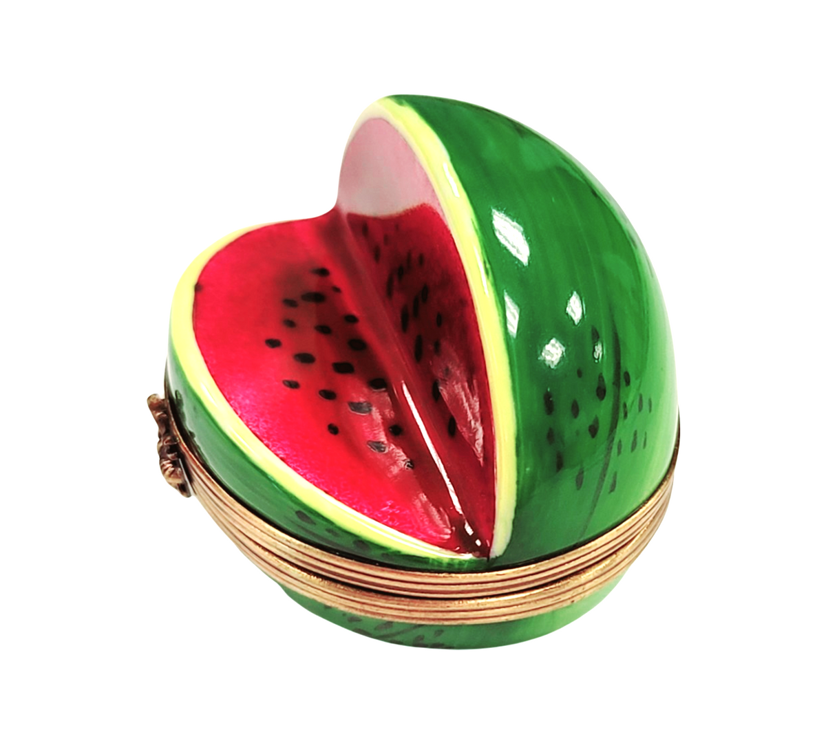 Larger Watermelon Limoges Trinket Box for Collectors