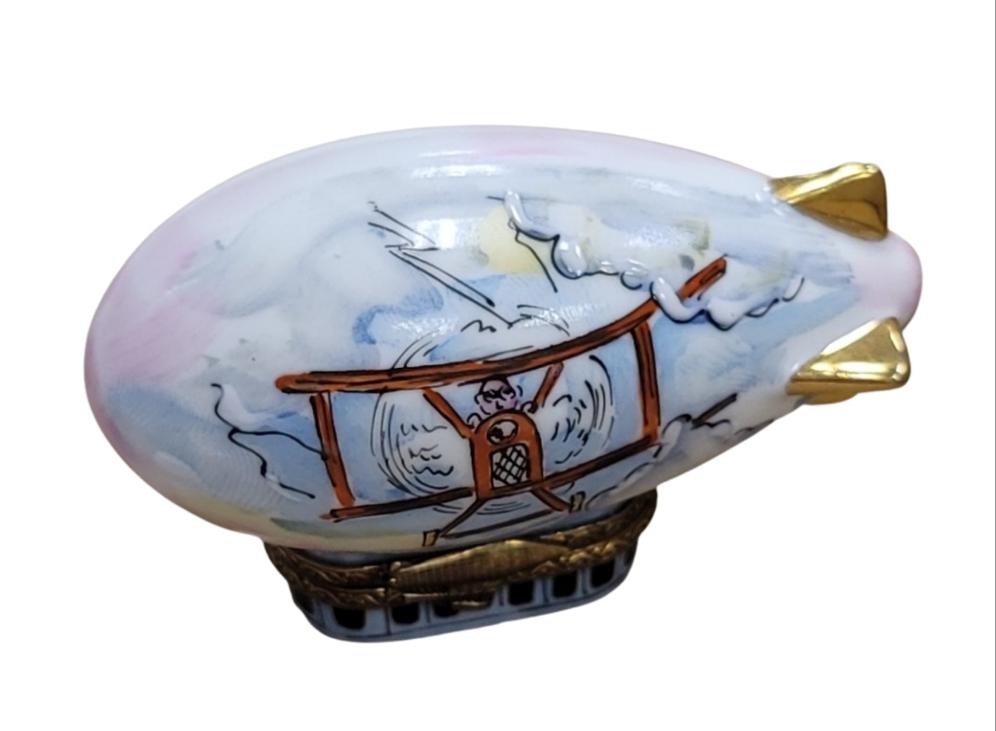 Zeppelin Balloon Limoges Box for Collectors