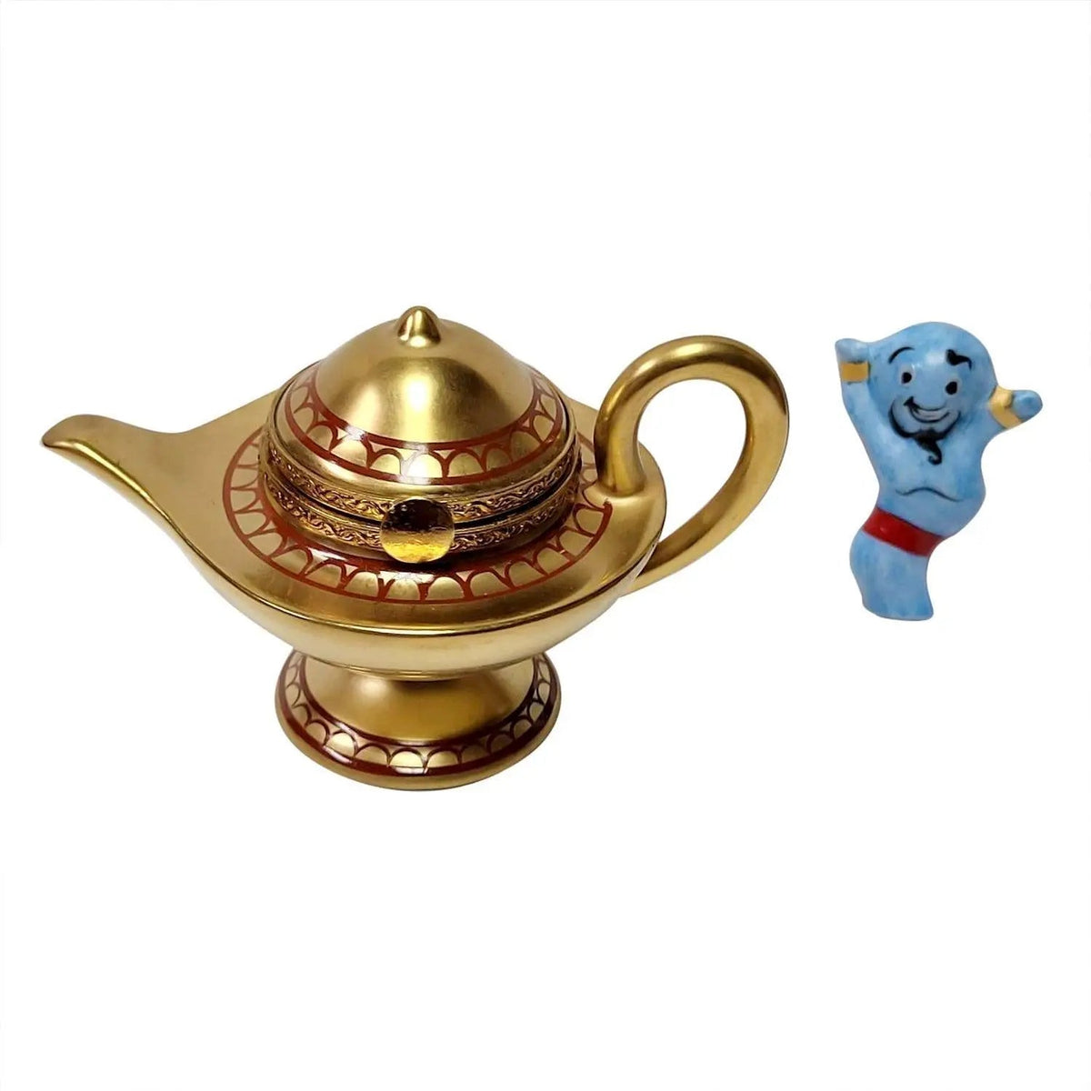 Aladdin Lamp with Removable Aladdin Limoges Box