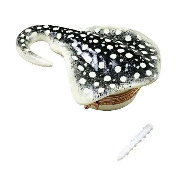 Black Stingray Limoges Box for Collectors and Art Lovers
