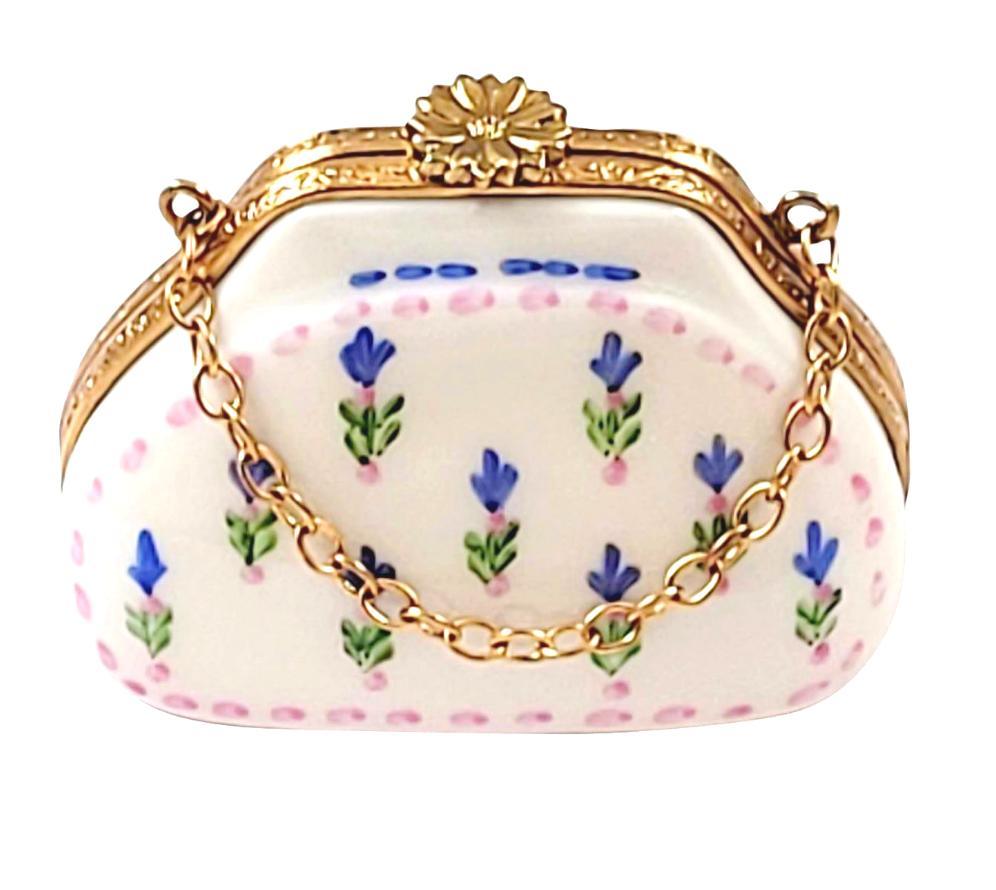Bluebonnet Purse Limoges Box for Collectors