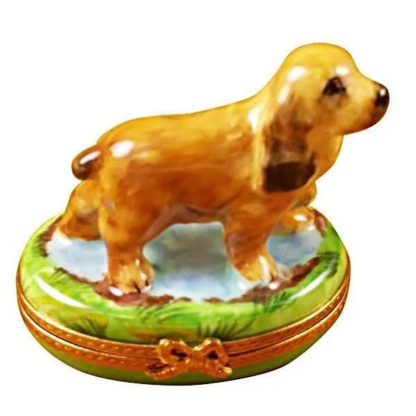 Cocker Spaniel Limoges Box for Dog Lovers and Collectors