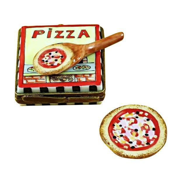 Pizza Limoges Box – Hand-Painted French Porcelain Collectible