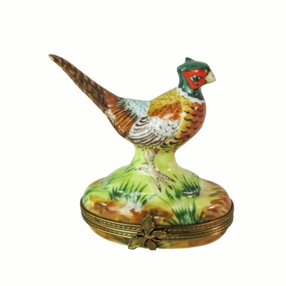 Pheasant Limoges Box: Handcrafted French Porcelain Art