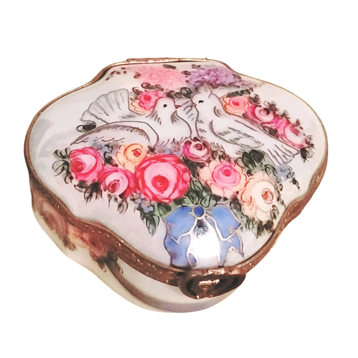 Two Doves Love Box: Handcrafted Limoges Romance Keepsake